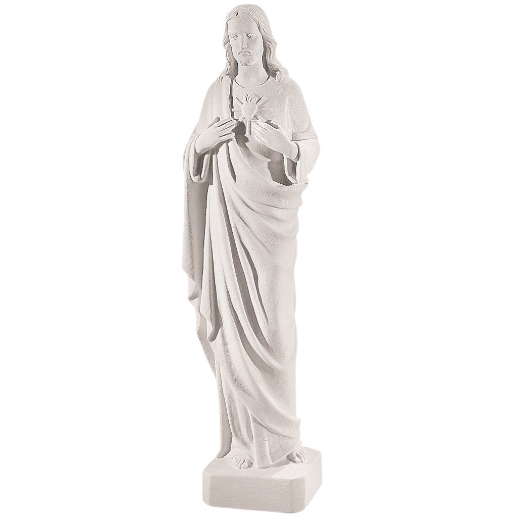 STATUE SACRED HEART H.54 WHITE - Biondan